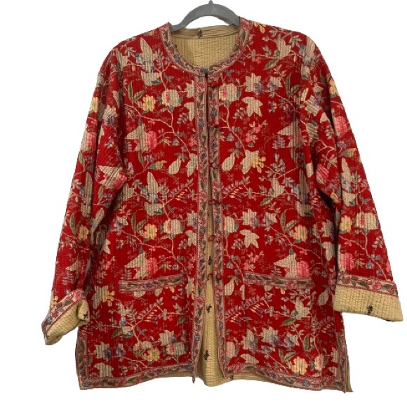 Jackets & Coats | Quilted Jacket Reversible Transition Pockets Side ...